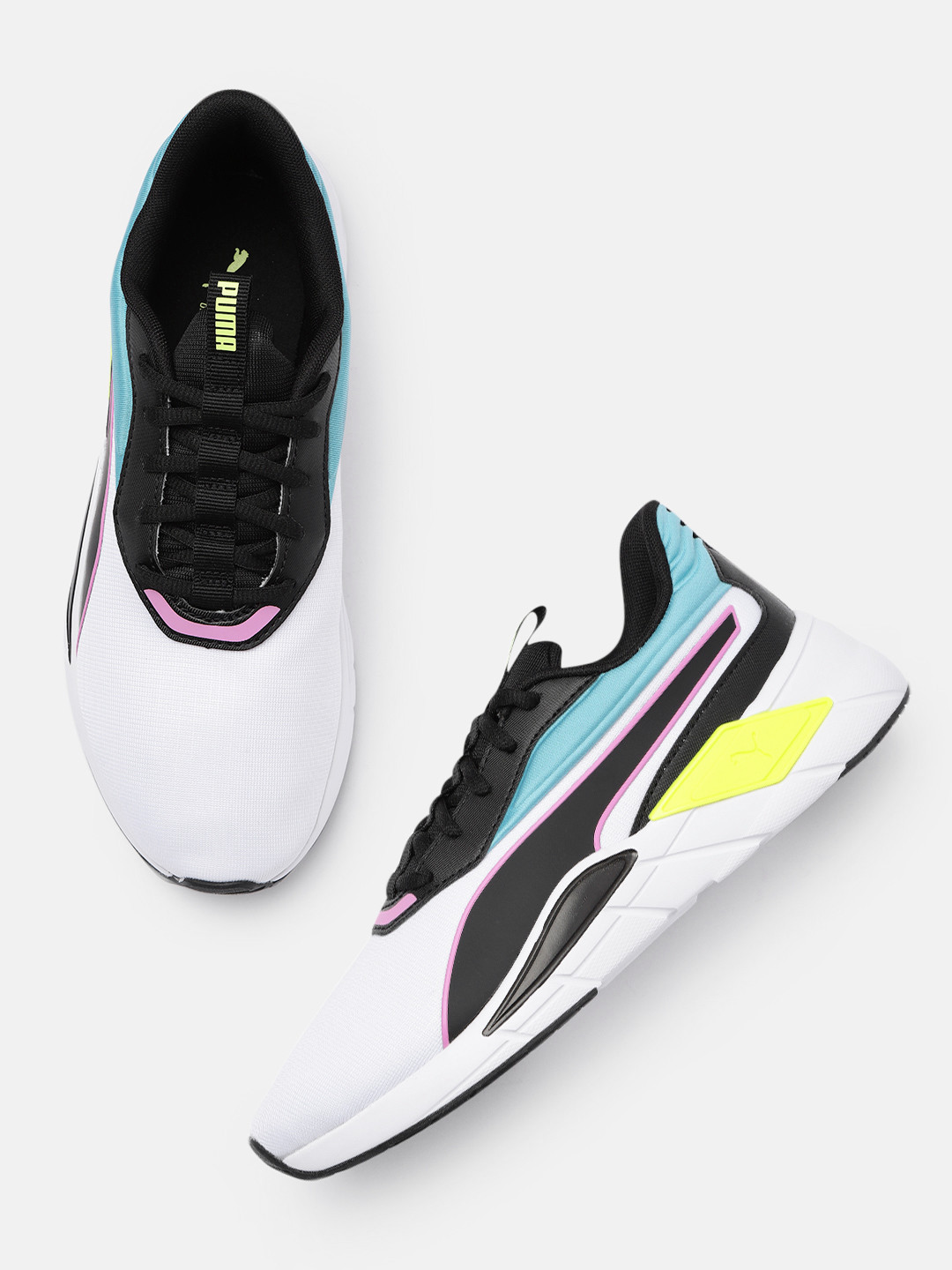 Buy Puma Women White Lex Colourblocked Training Shoes - Sports Shoes ...