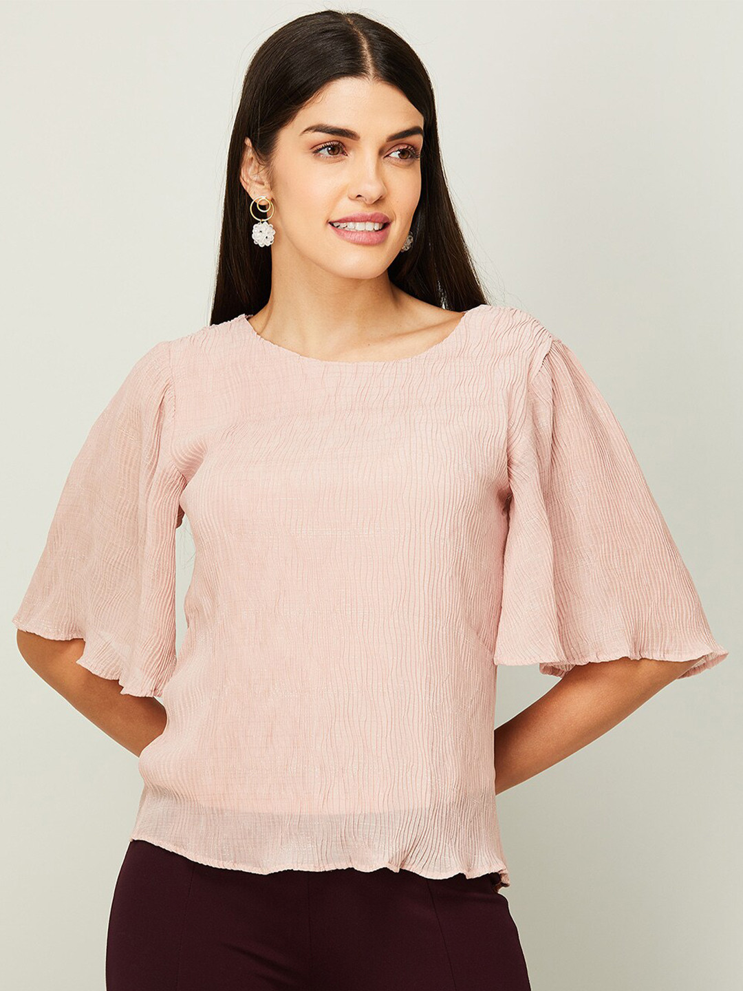 Buy CODE By Lifestyle Self Design Top - Tops for Women 20222144 | Myntra