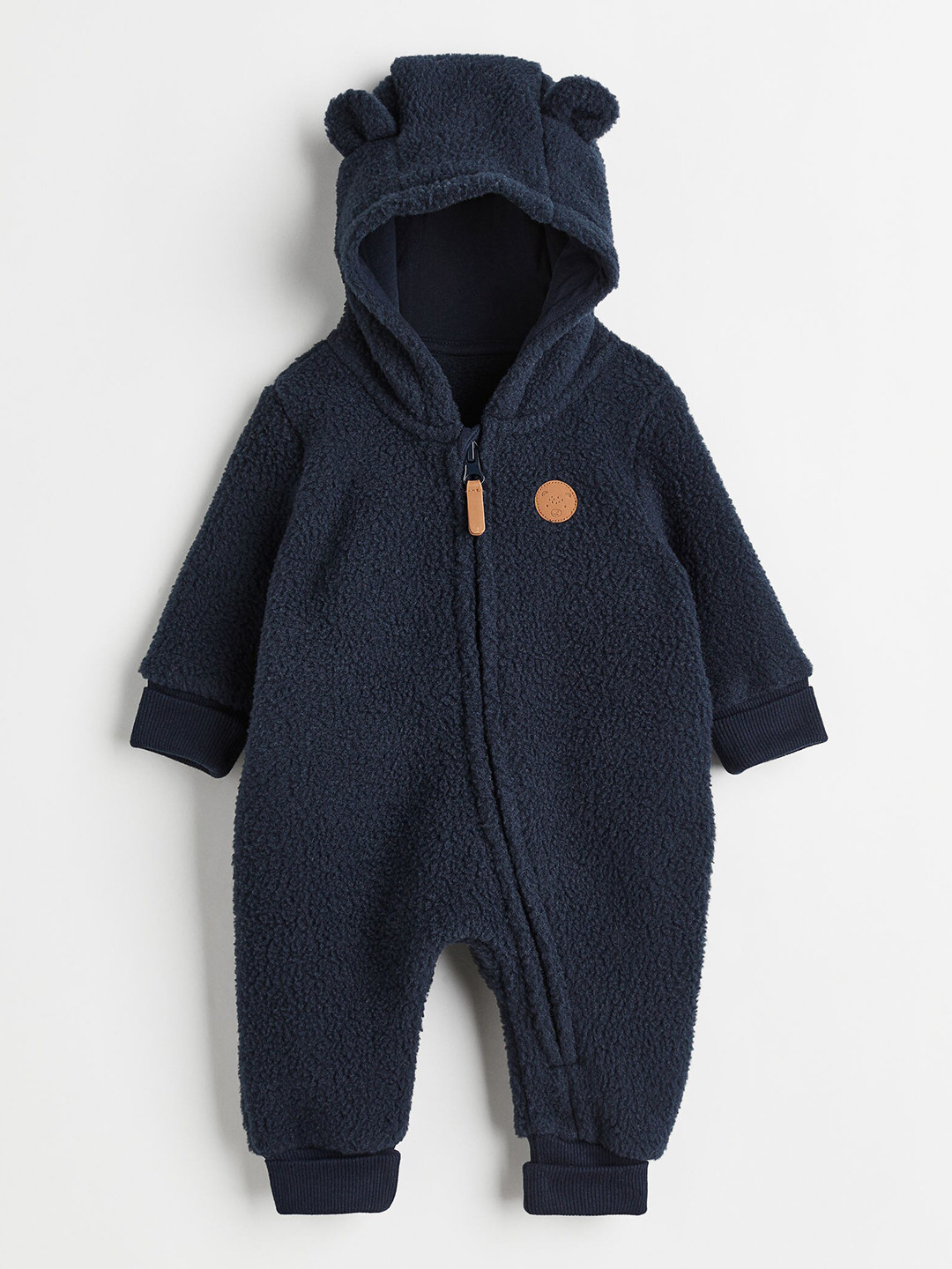 Buy H&M Boys Blue Hooded Fleece All In One Suit Rompers - Rompers for ...