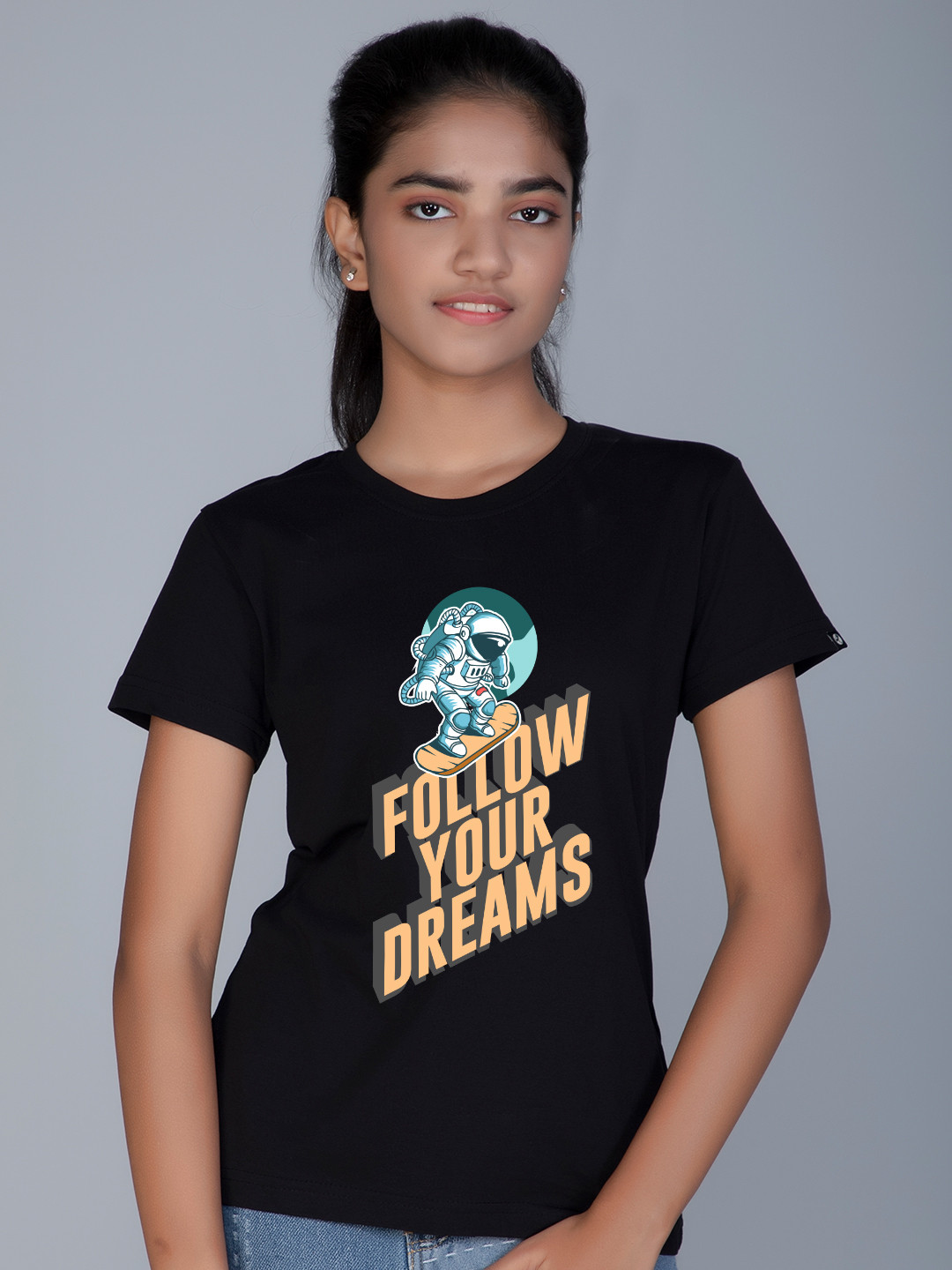 Buy Teeshut Teen Girls Typography Printed Cotton T Shirt - Tshirts for ...
