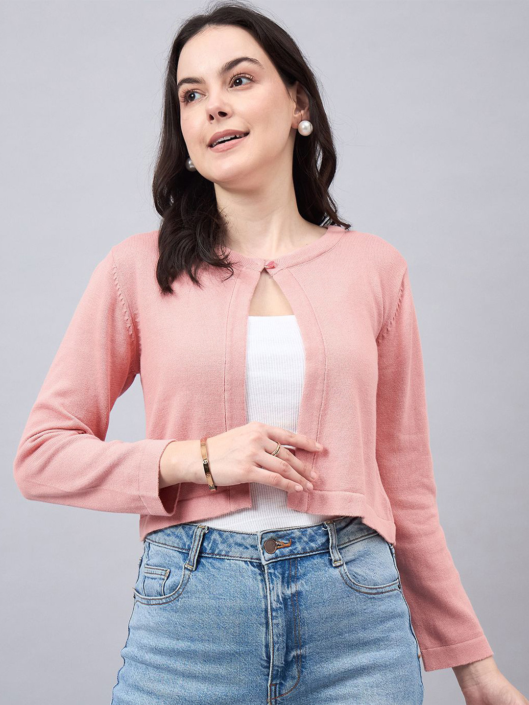 Buy Style Quotient Cotton Button Shrug - Shrug for Women 30428462 | Myntra