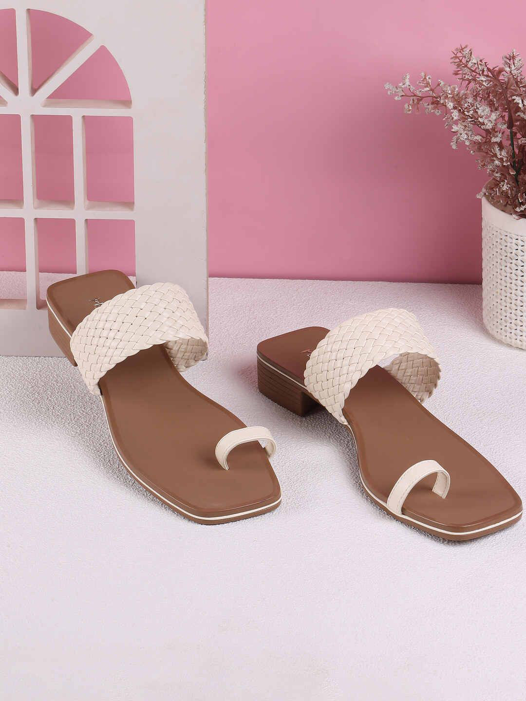 Buy Metro Braided One Toe Block Sandal - Heels for Women 30444987 | Myntra