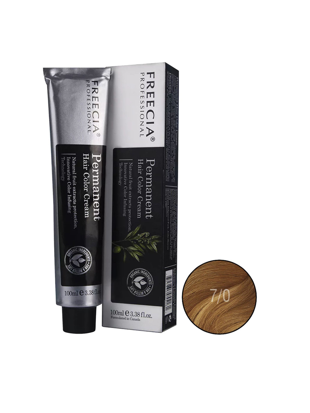 Buy FREECIA Professional Permanent Hair Color Cream Blond 7.0 100ml ...
