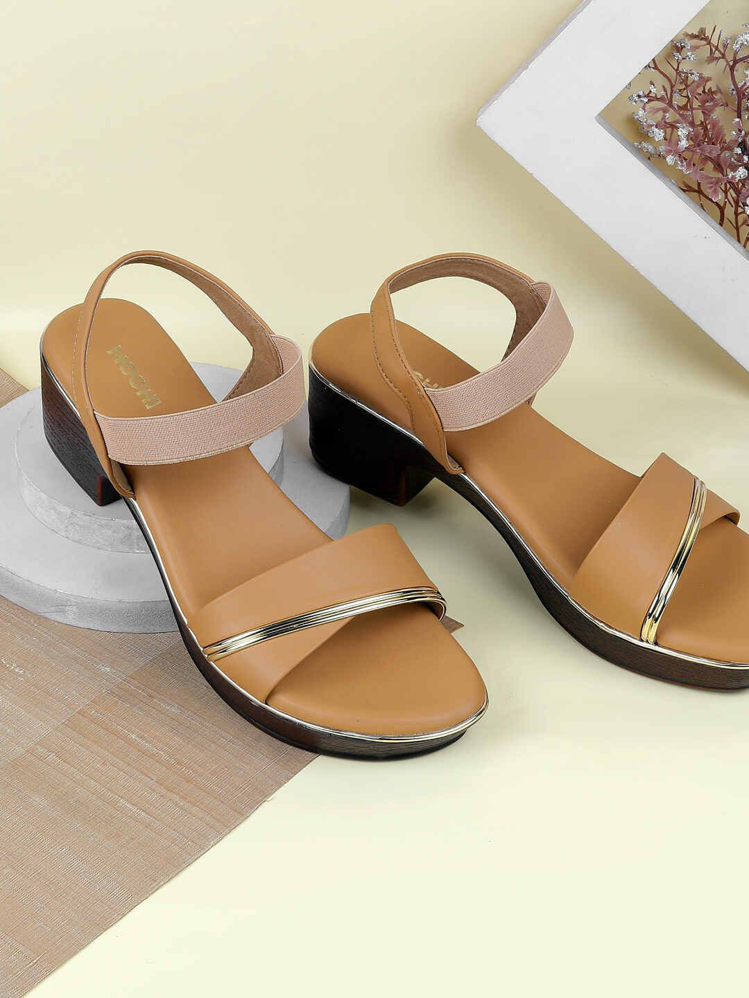 Buy Mochi Block Heel Sandals - Heels for Women 30437760 | Myntra