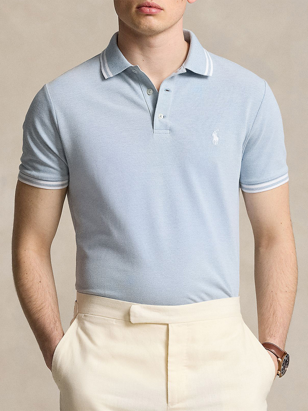 Buy Polo Ralph Lauren Custom Slim Fit Stretch Mesh Polo T Shirt ...