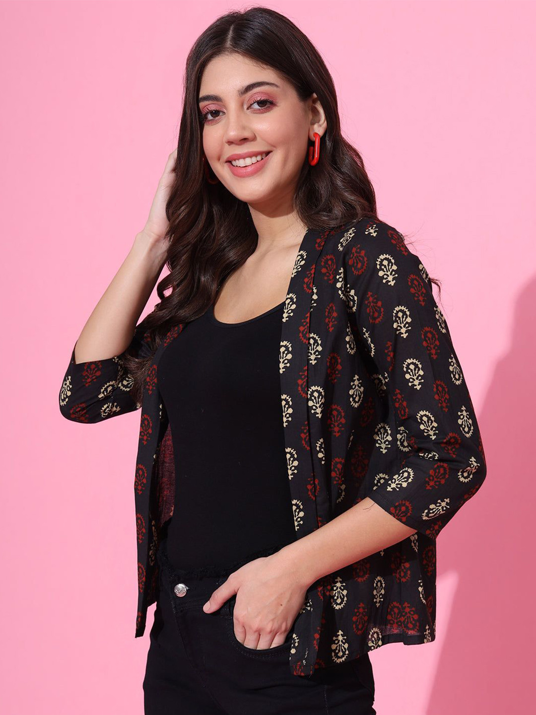 Buy KALINI Women Printed Shrug - Shrug for Women 30552190 | Myntra