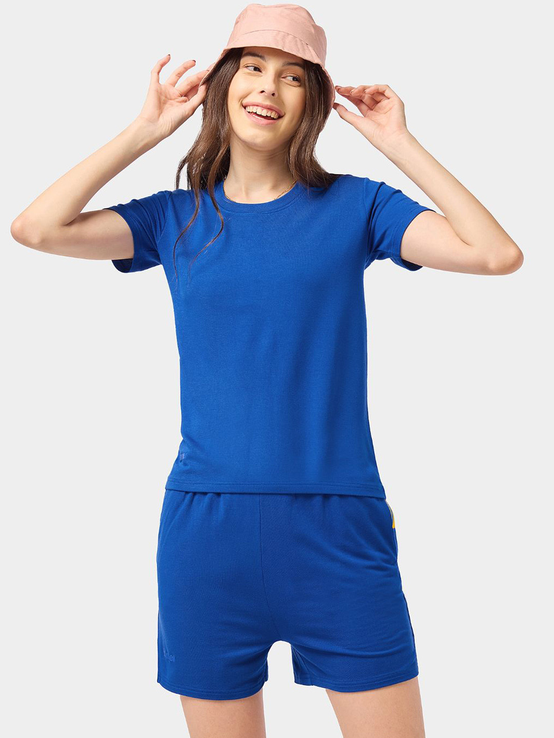 Buy Bummer Round Neck Micro Modal T Shirt With Shorts - Co Ords for ...