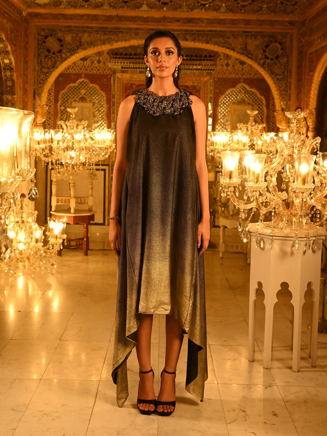 Buy Nikita Vishakha A Line Knee Length Sleeveless Dress - Dresses for ...