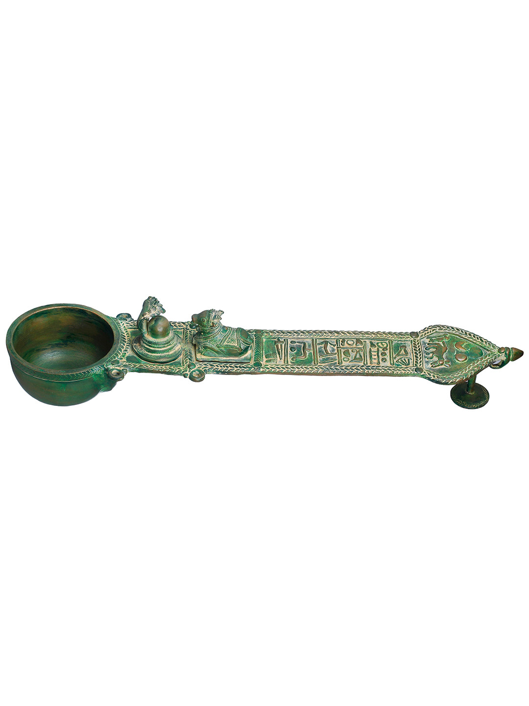 Buy Exotic India 23" Large Size Ritual Spoon (Uddharani) With Figures ...