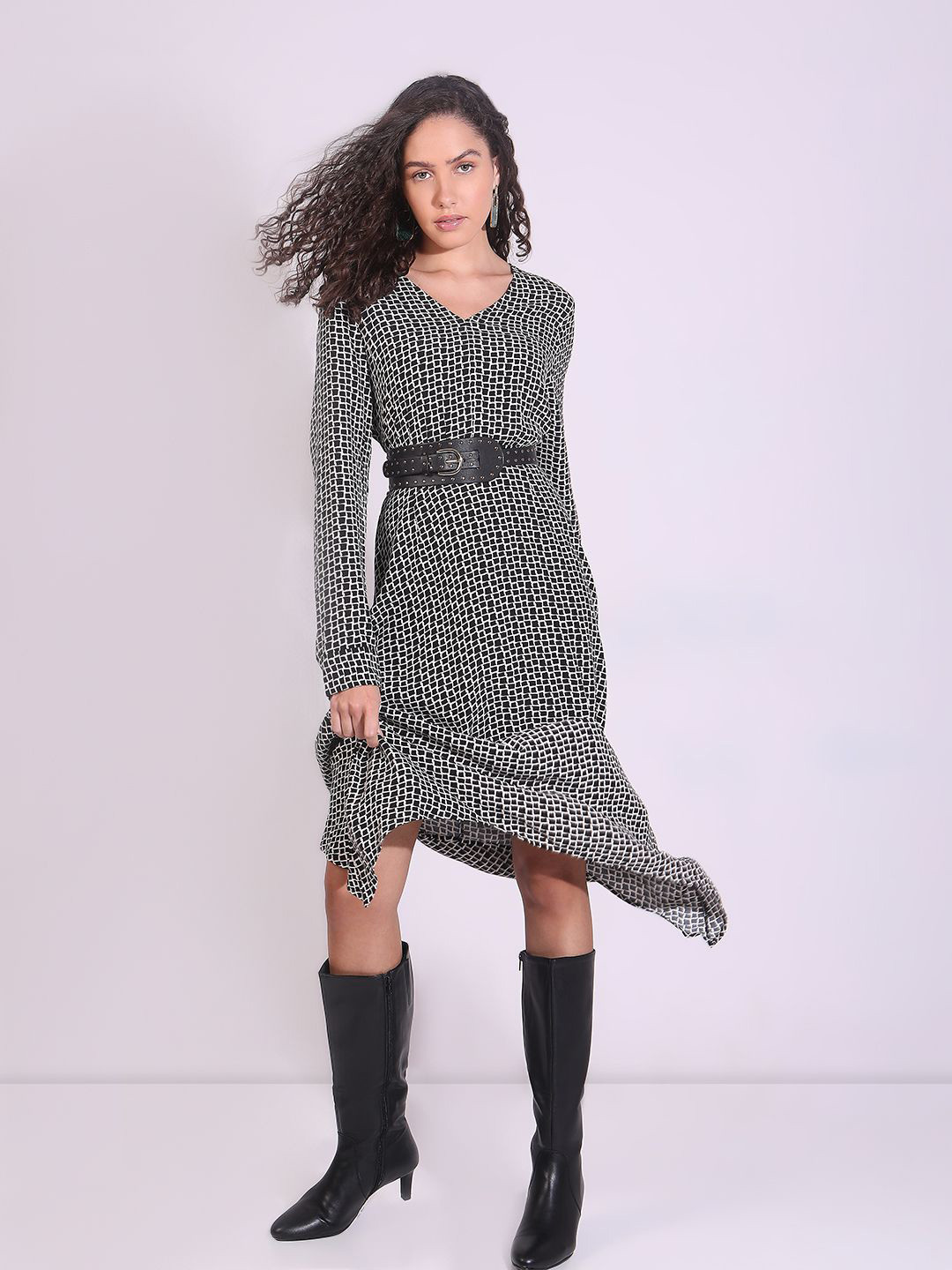 Buy Vero Moda Print Fit & Flare Midi Dress - Dresses for Women 30602360 ...