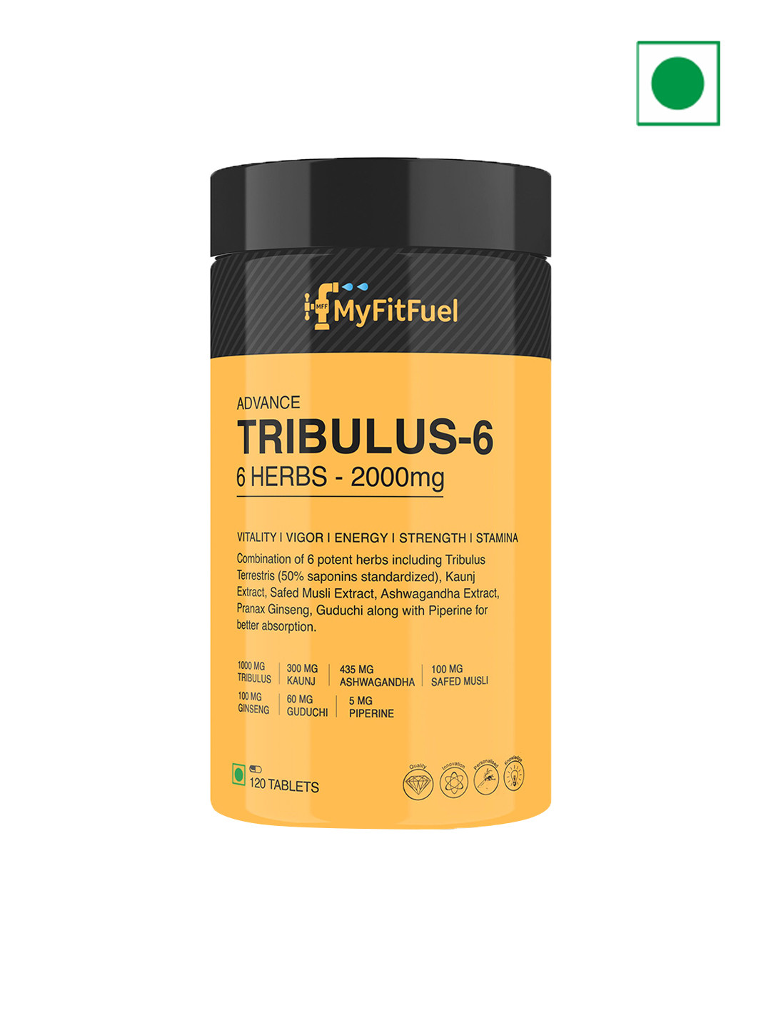 Buy MyFitFuel Advance Tribulus 6 Herbs 2000mg 120 Tablets - Nutrition ...