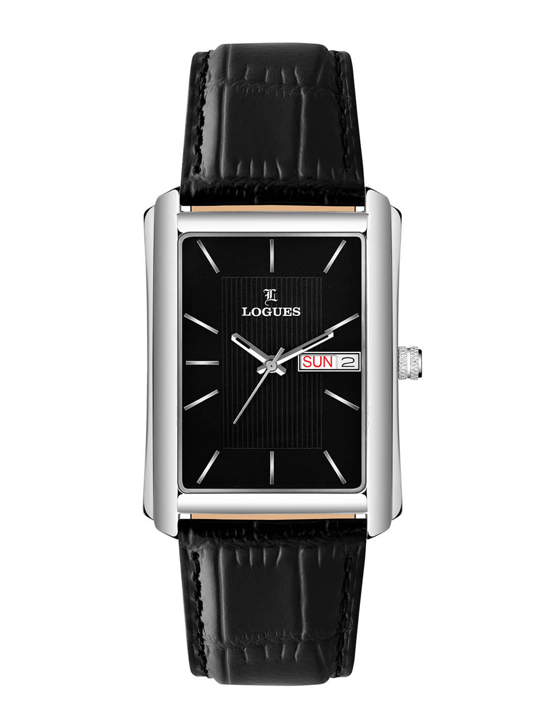 Buy L LOGUES Men Brass Dial & Leather Textured Straps Analogue Watch G ...