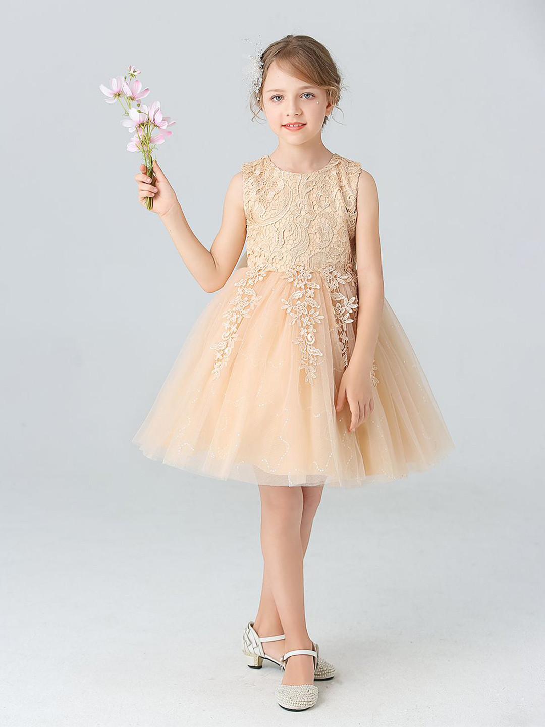 Buy JC SPARKLE Girls Embellished Fit & Flare Dress - Dresses for Girls ...