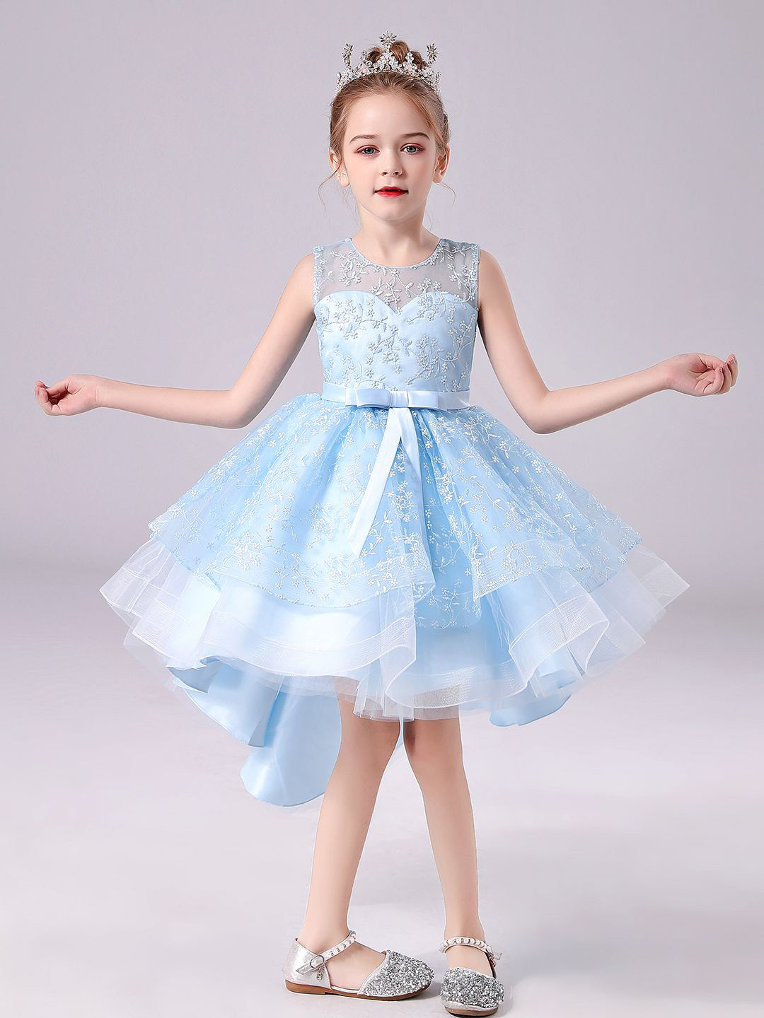 Buy JC SPARKLE Girls Embellished Fit & Flare Dress - Dresses for Girls ...