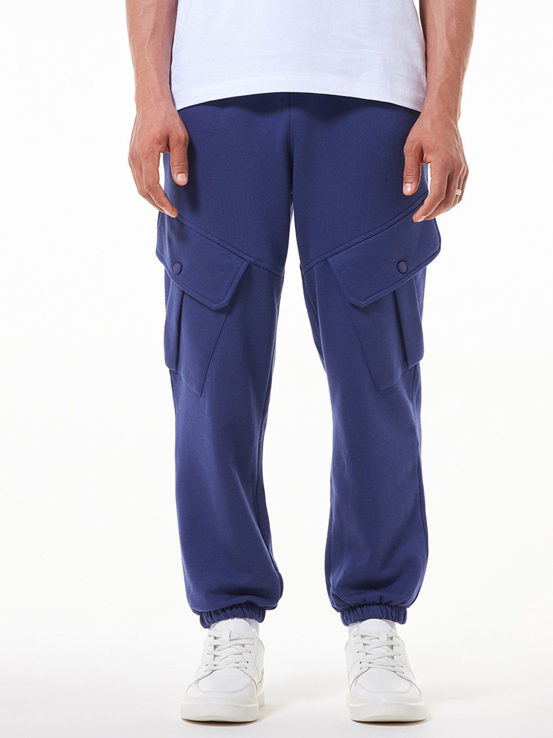Buy Bewakoof Heavy Duty 1.0 Men Skipper Blue Super Loose Fit Cargo ...
