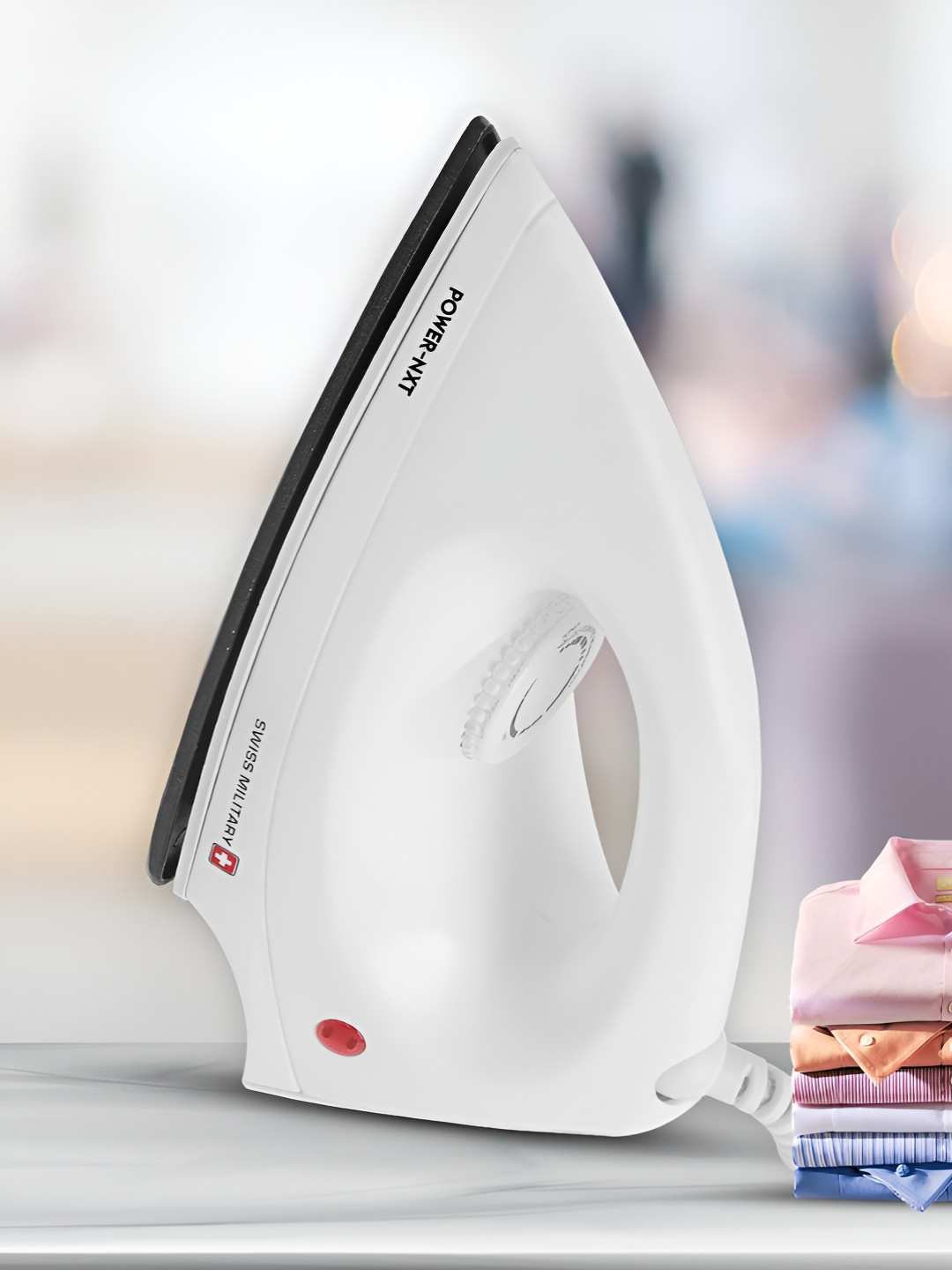 Buy SWISS MILITARY White & Black Power Nxt 1000 Watts Dry Iron - Irons ...