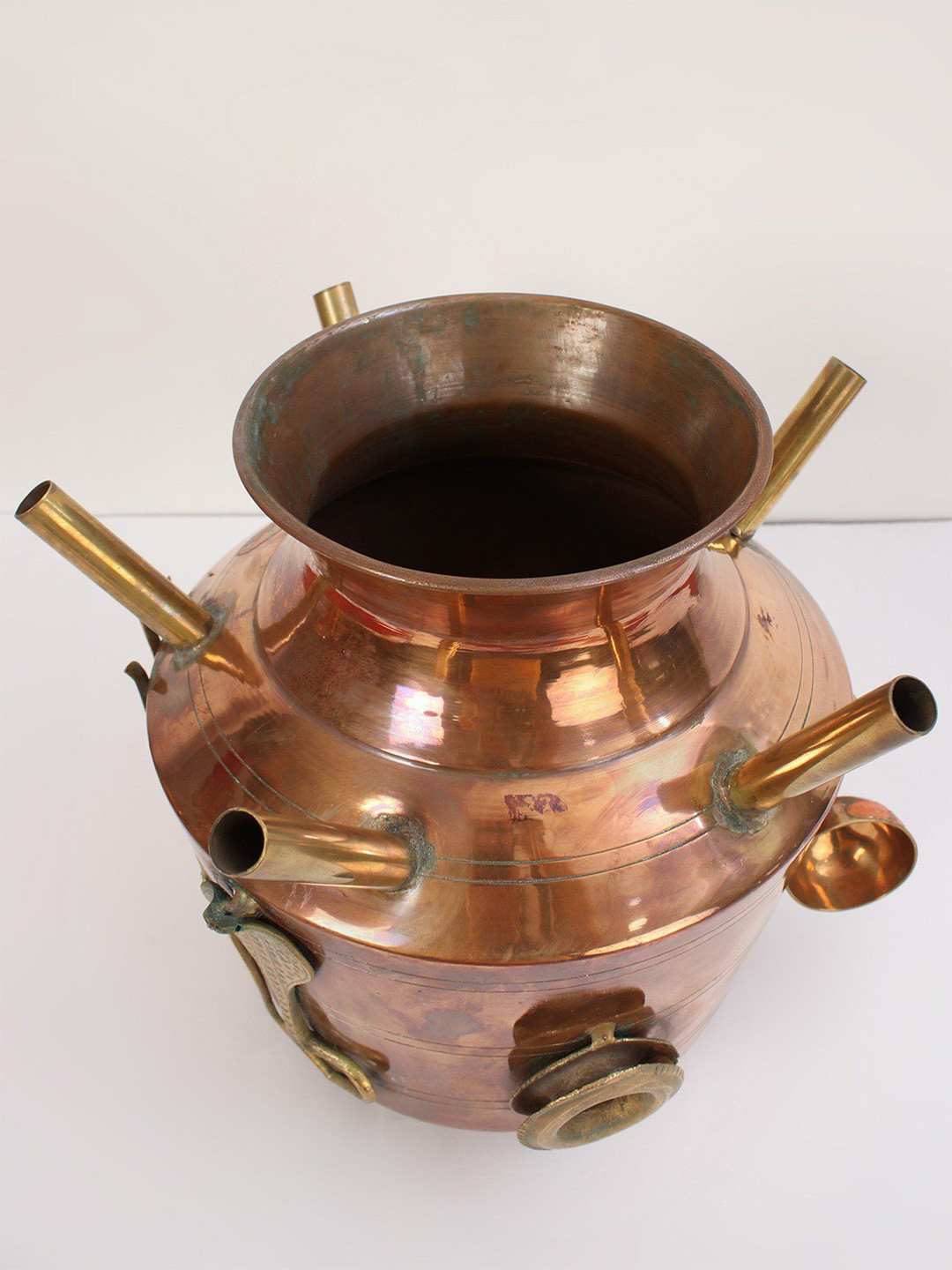 Buy Exotic India Copper Ritual Kalasha - Pooja Essentials for Unisex ...