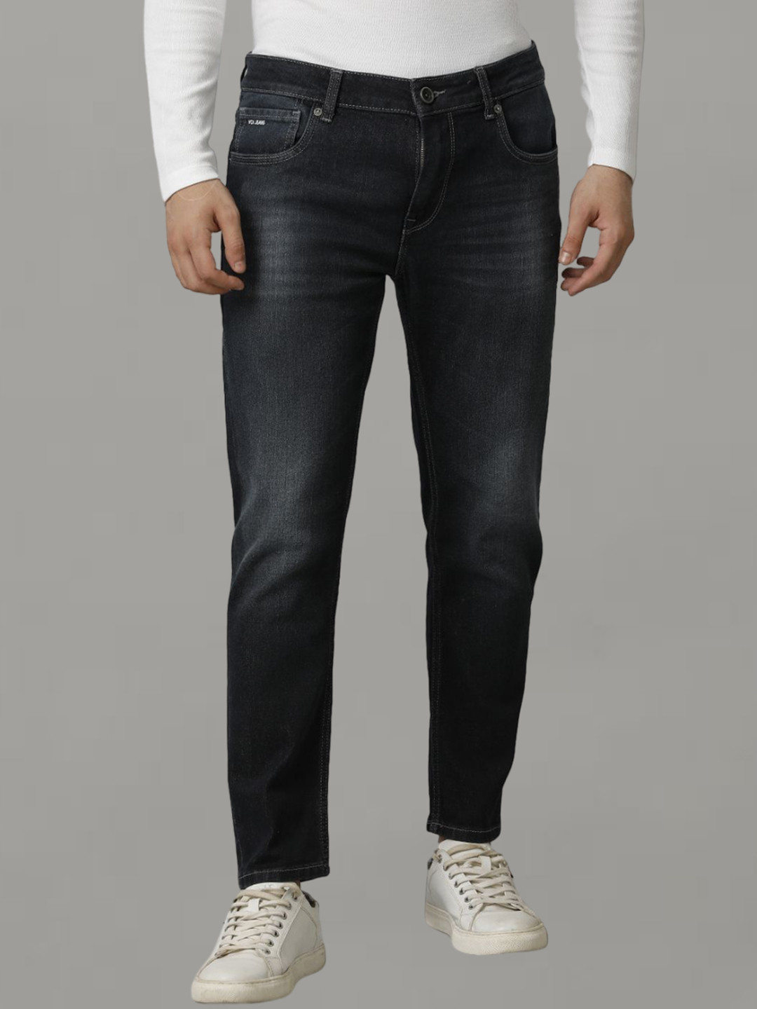 Buy Voi Jeans Men Regular Fit Light Fade Stretchable Jeans - Jeans for ...