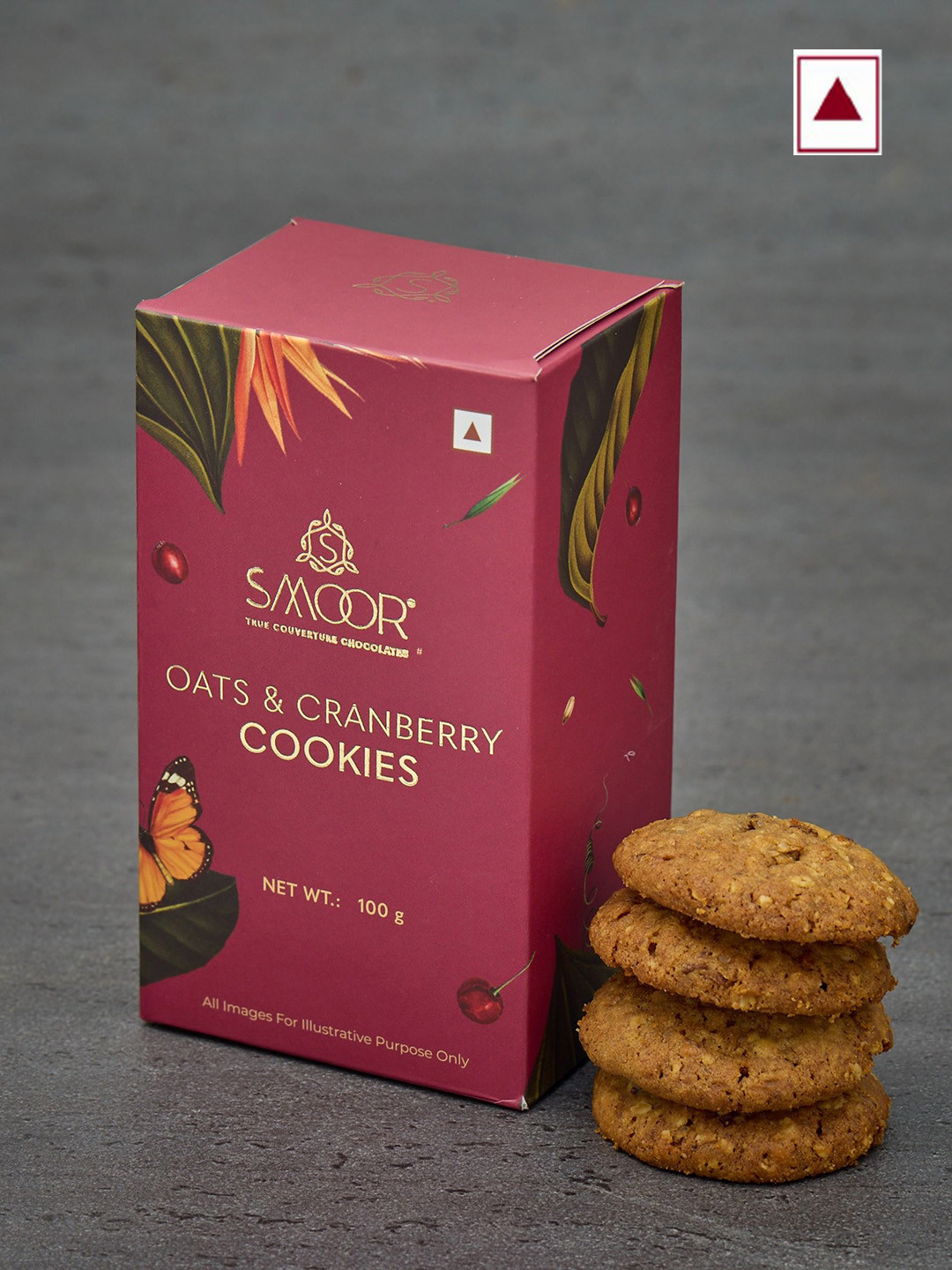 Buy SMOOR Oat Cranberry Cookies 100g - Cookies for Unisex 30645419 | Myntra