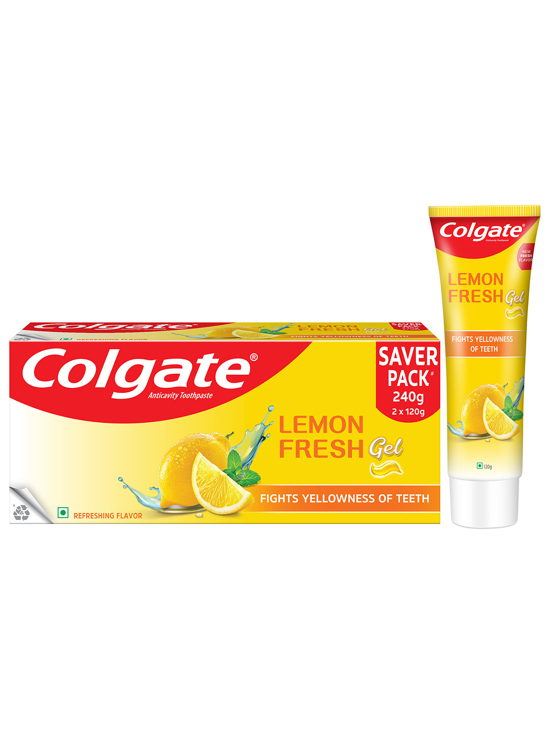 Buy Colgate Lemon Fresh Gel Toothpaste To Fight Yellowness Of Teeth ...
