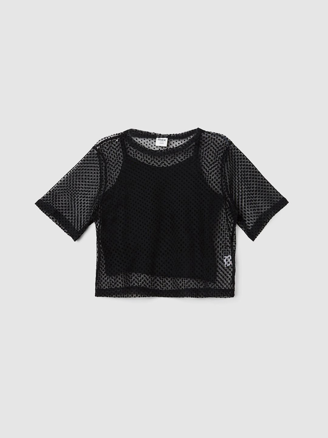 Buy Max Girls Solid Round Neck Cotton Top - Tops for Girls 30645043 ...