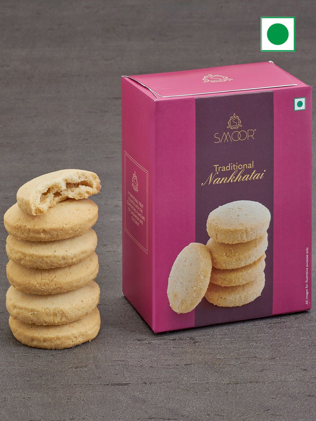 Buy SMOOR Traditional Nankhatai Biscuit 150 Gms - Cookies for Unisex ...