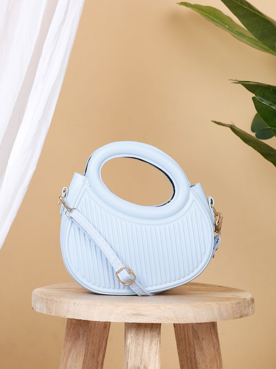 Buy Apsis Textured PU Half Moon Handheld Bag - Handbags for Women ...