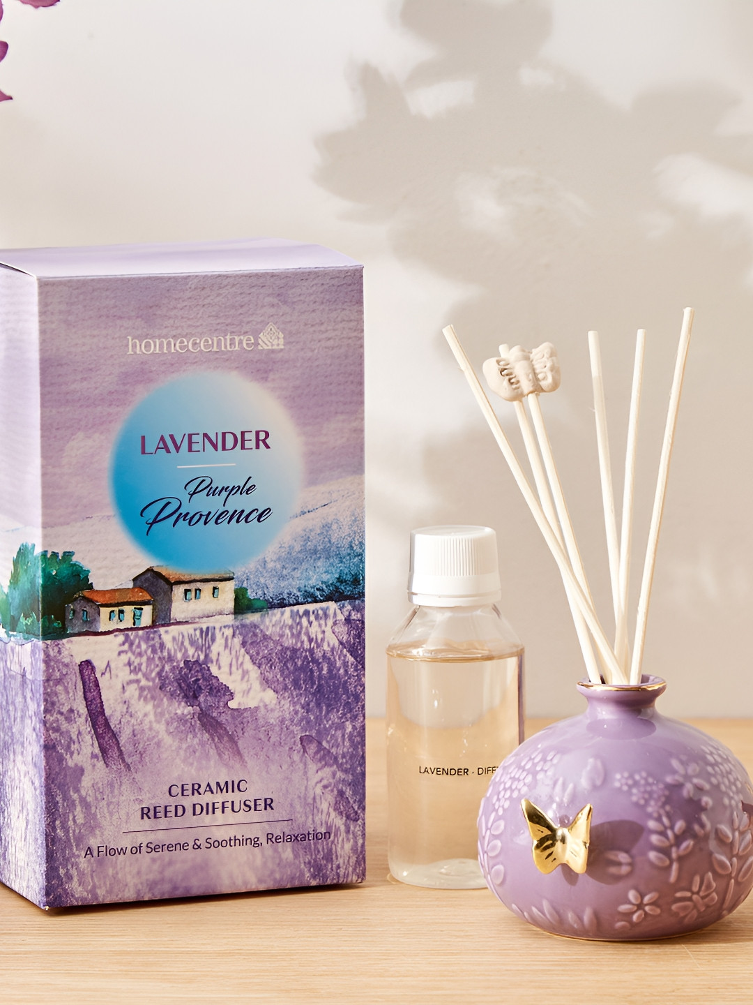 Buy Home Centre Redolence Purple Lavender Oil Reed Diffusers - Aroma ...
