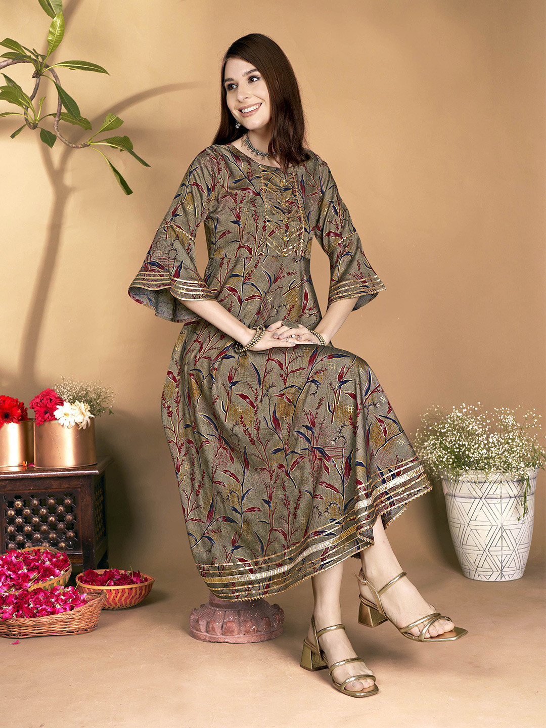 Buy Anouk Floral Print Liva Maxi Dress - Dresses for Women 30657933 ...