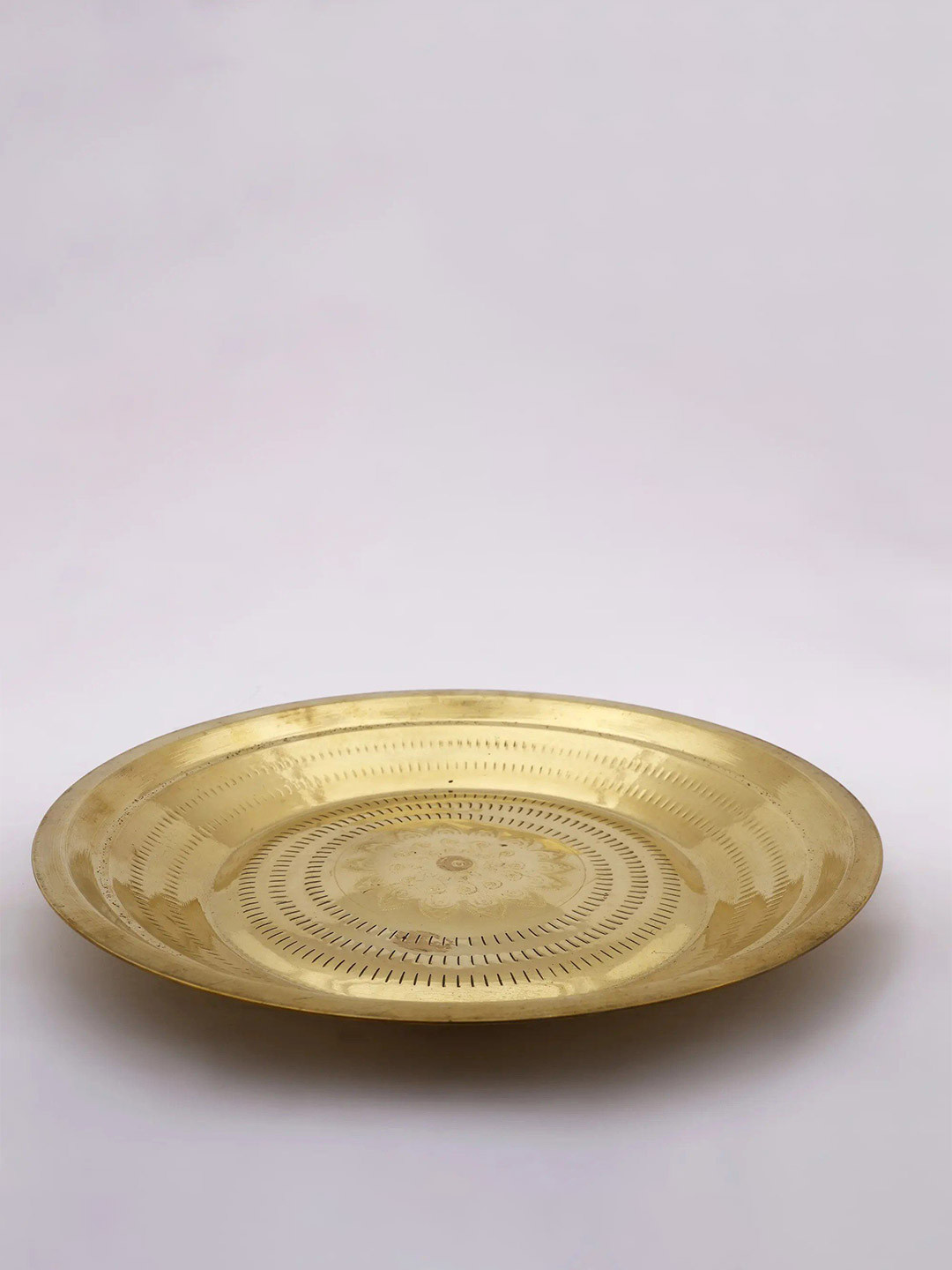 Buy Exotic India Brass Pooja Parat - Pooja Essentials for Unisex ...