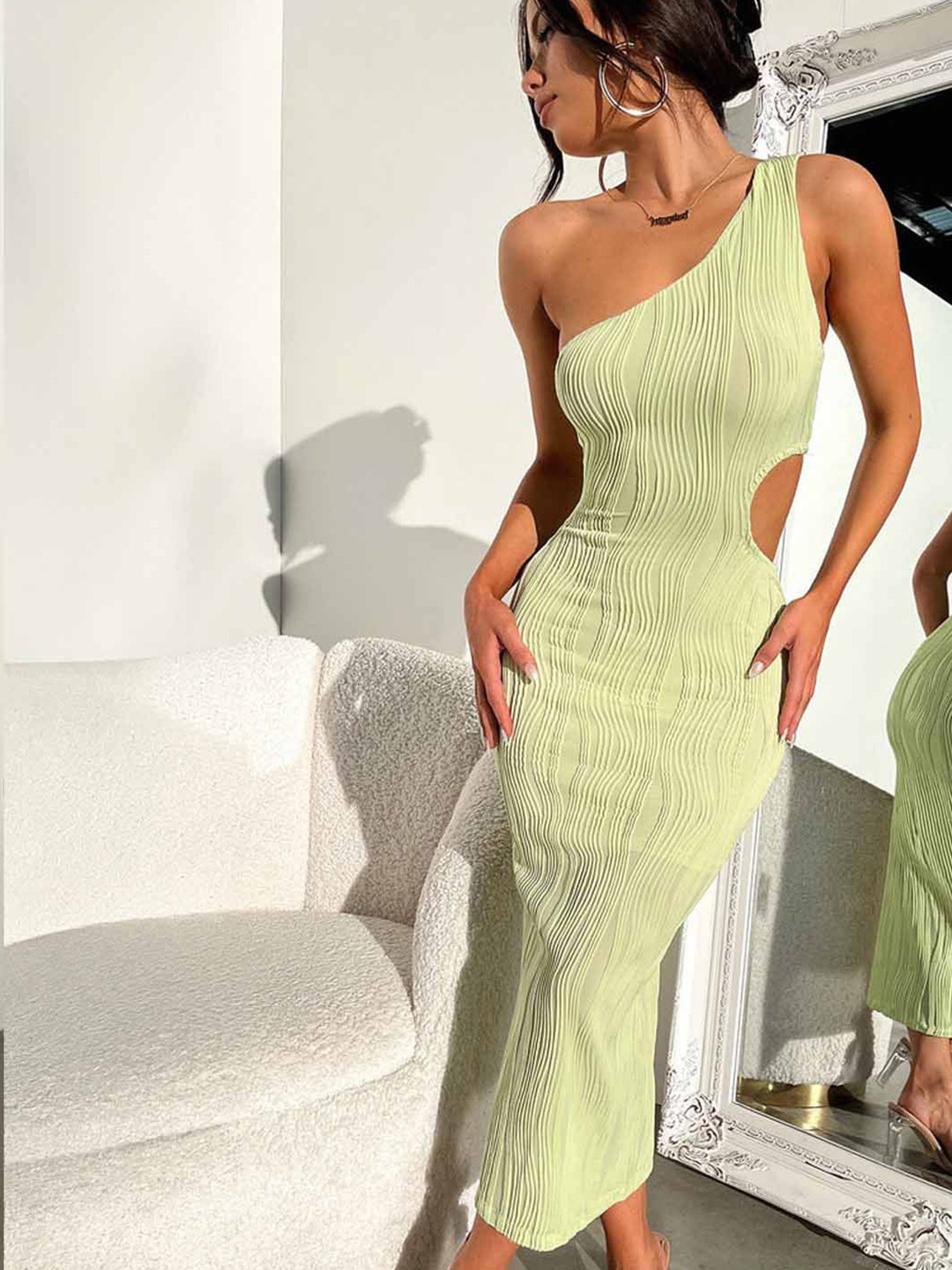 Buy StyleCast One Shoulder Bodycon Midi Dress - Dresses for Women ...