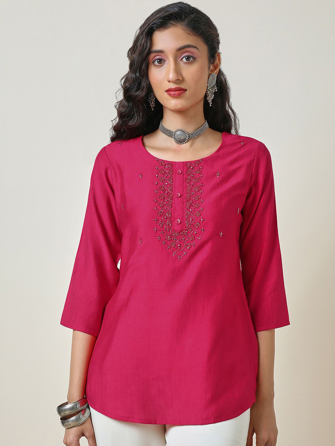Buy Soch Embroidered Embellished Ethnic Tunic - Tunics for Women ...