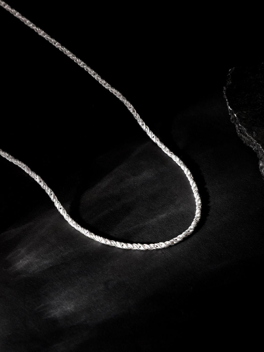 Buy GIVA Men 925 Sterling Silver Rhodium Plated Crest Chain - Necklace ...