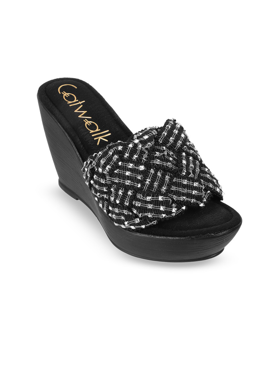Buy Catwalk Embellished Wedge Sandals - Heels for Women 30680257 | Myntra