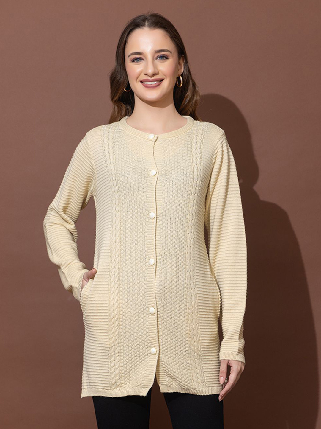 Buy Anouk Women Cable Knit Cardigan - Sweaters for Women 30698123 | Myntra