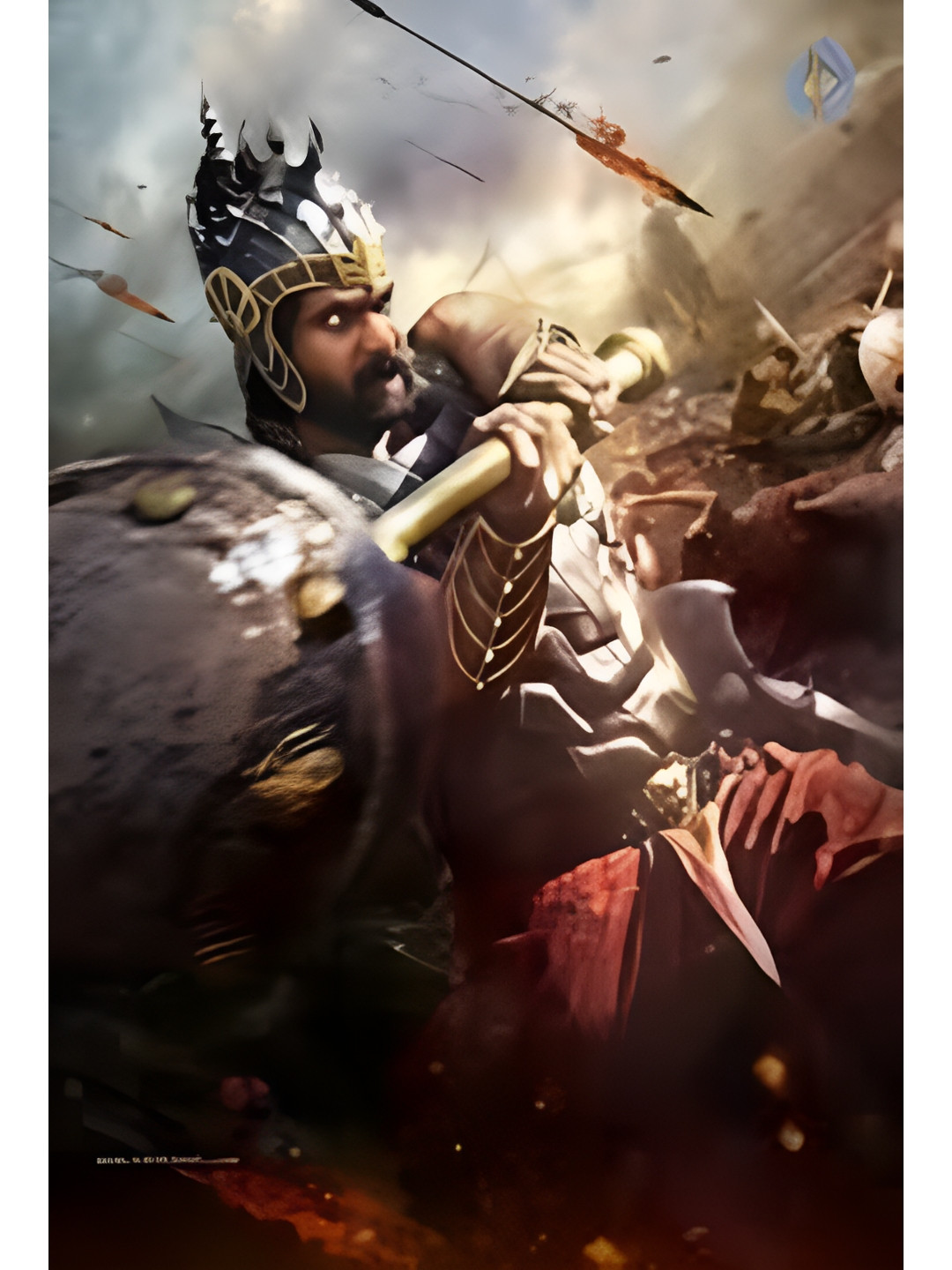 Buy Entertainment Store Baahubali Bhallaladeva Poster - Decals And ...