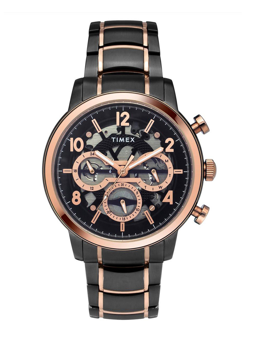 Buy Timex Men Skeleton Dial & Stainless Steel Straps Analogue Watch ...