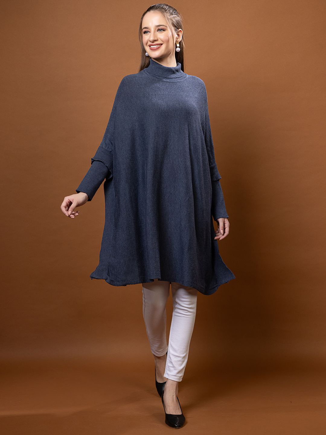 Buy Anouk High Neck Winter Waterfall Shrug - Shrug for Women 30697743 ...
