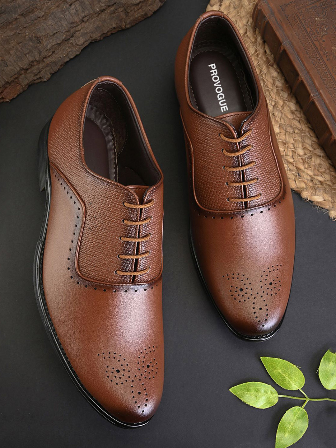 Buy Provogue Men Textured Formal Oxfords - Formal Shoes for Men ...