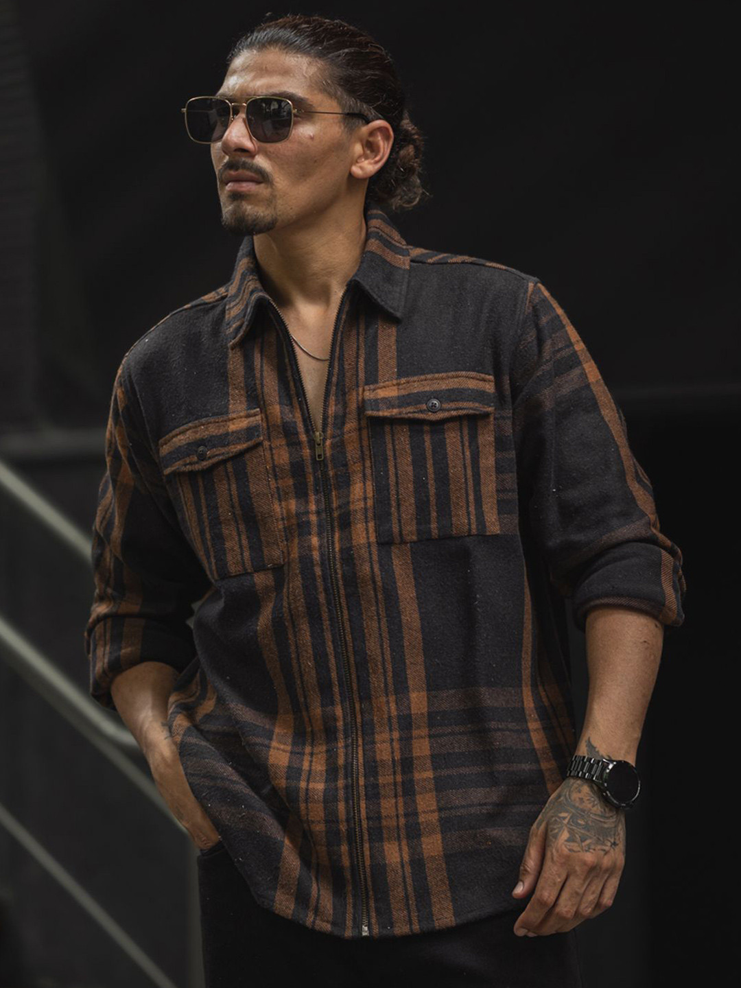 Buy Powerlook Men Tartan Checks Opaque Checked Casual Shirt - Shirts ...