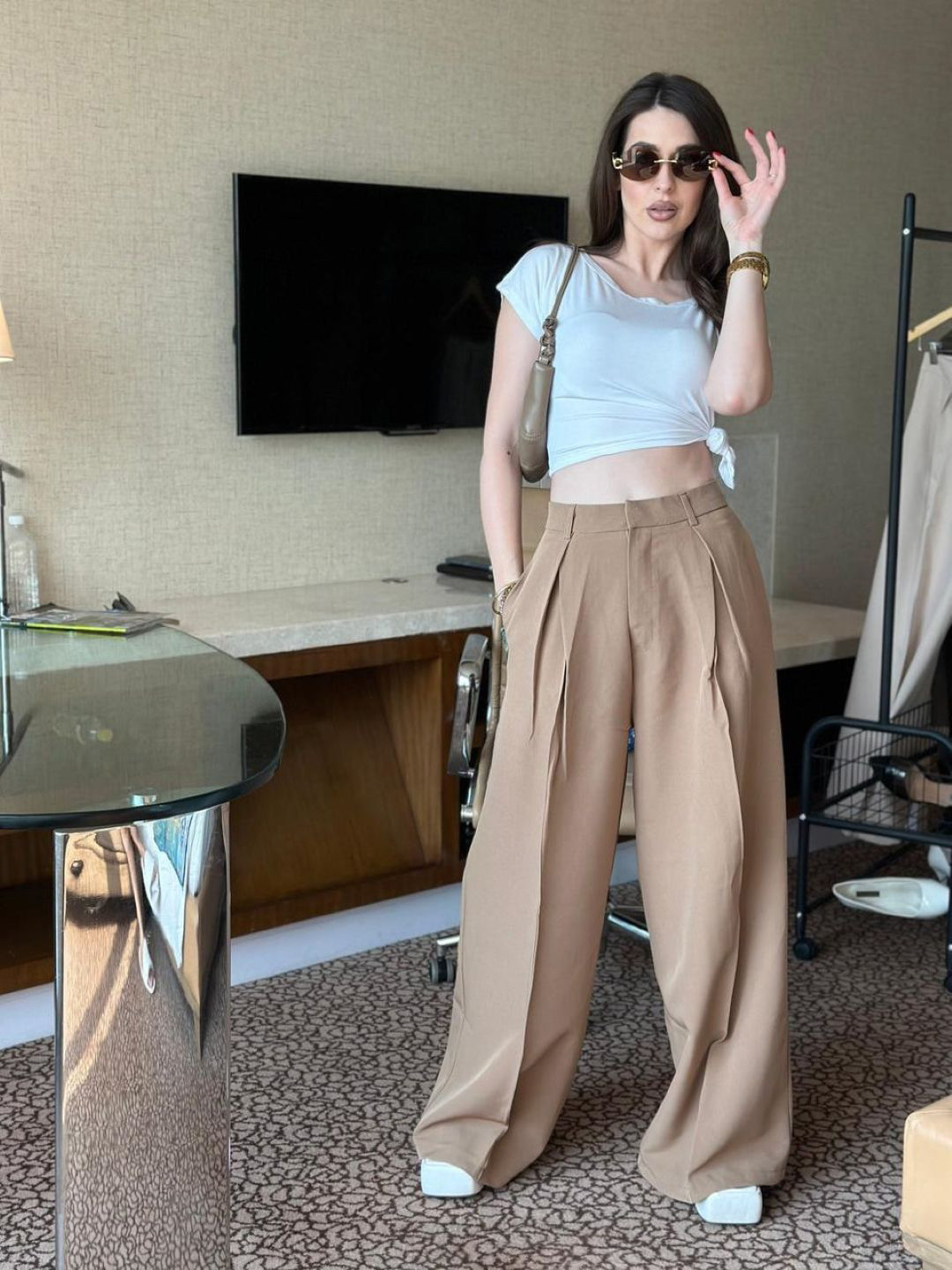 Buy StyleAsh Women Original Loose Fit High Rise Pleated Trousers - Trousers for Women 30758762 ...