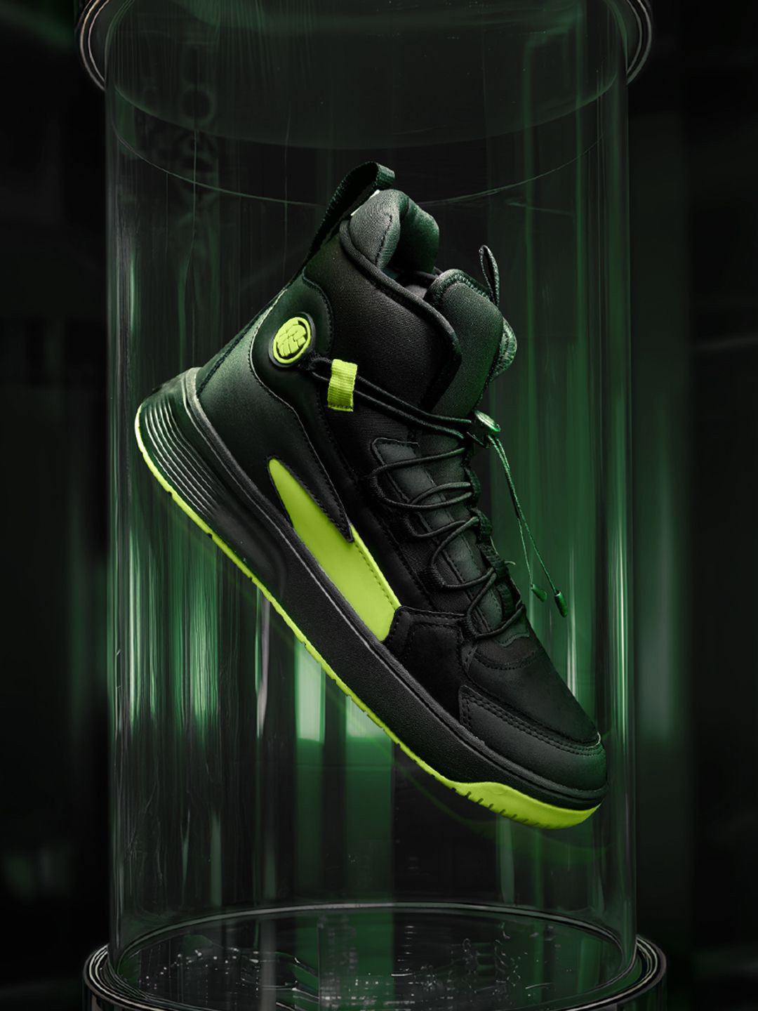 Buy The Souled Store Men Marvel The Incredible Hulk Printed PU High Top ...