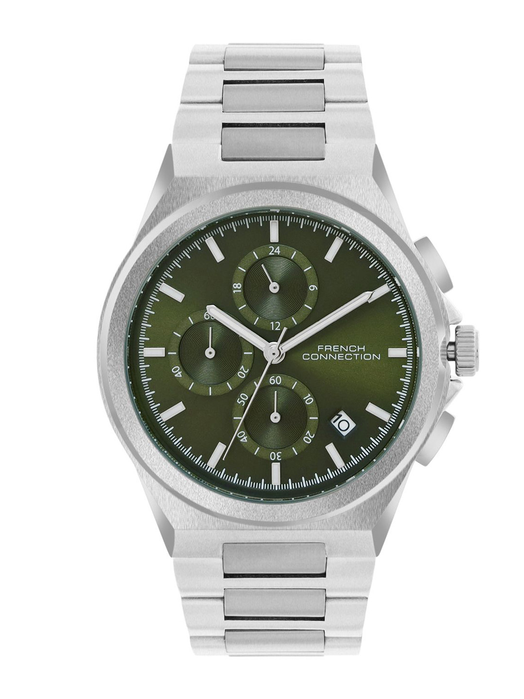 Buy French Connection Men Patterned Dial & Bracelet Style Straps ...