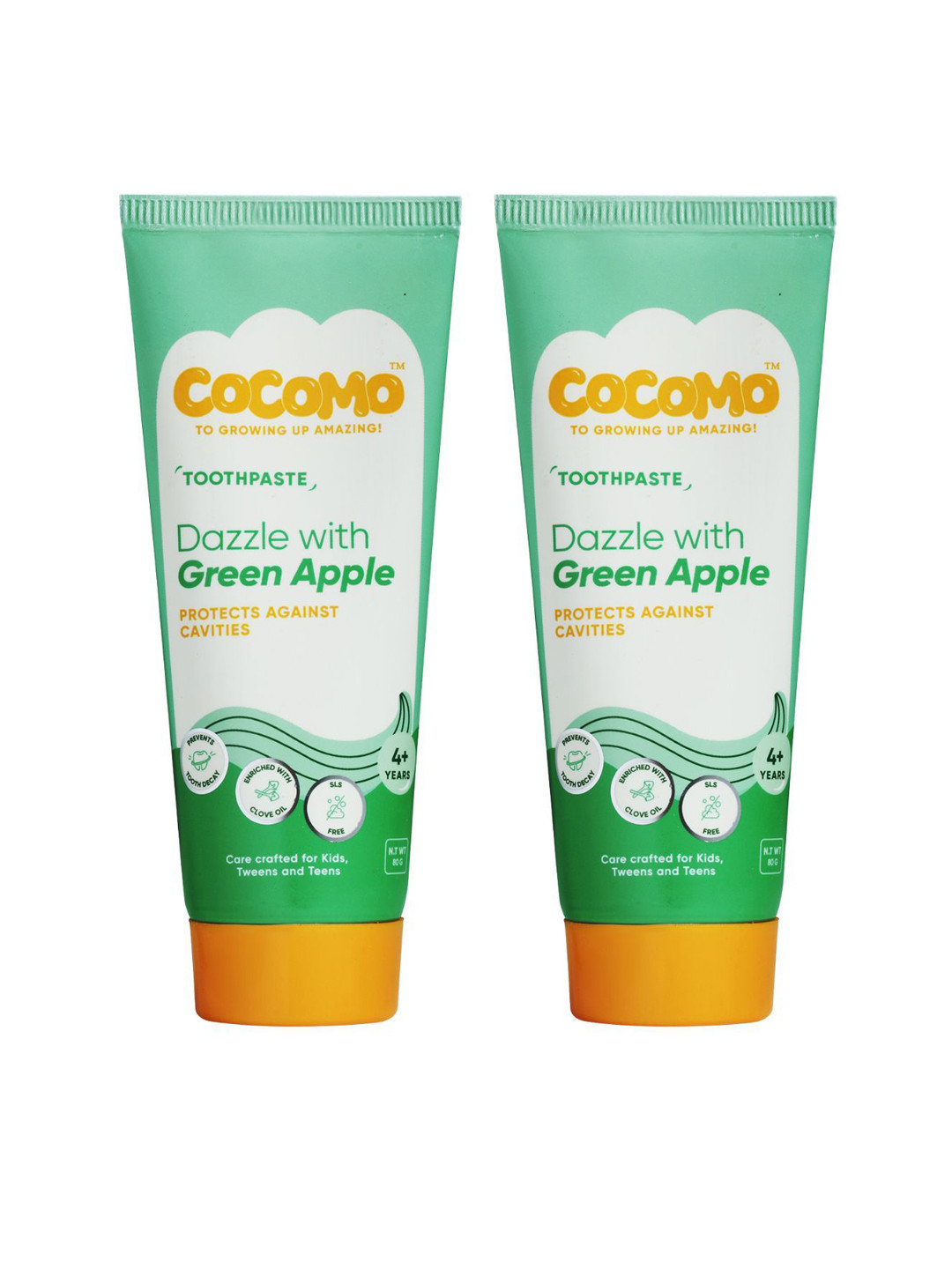 Buy COCOMO Set Of 2 Dazzle With Green Apple Toothpaste Protects ...