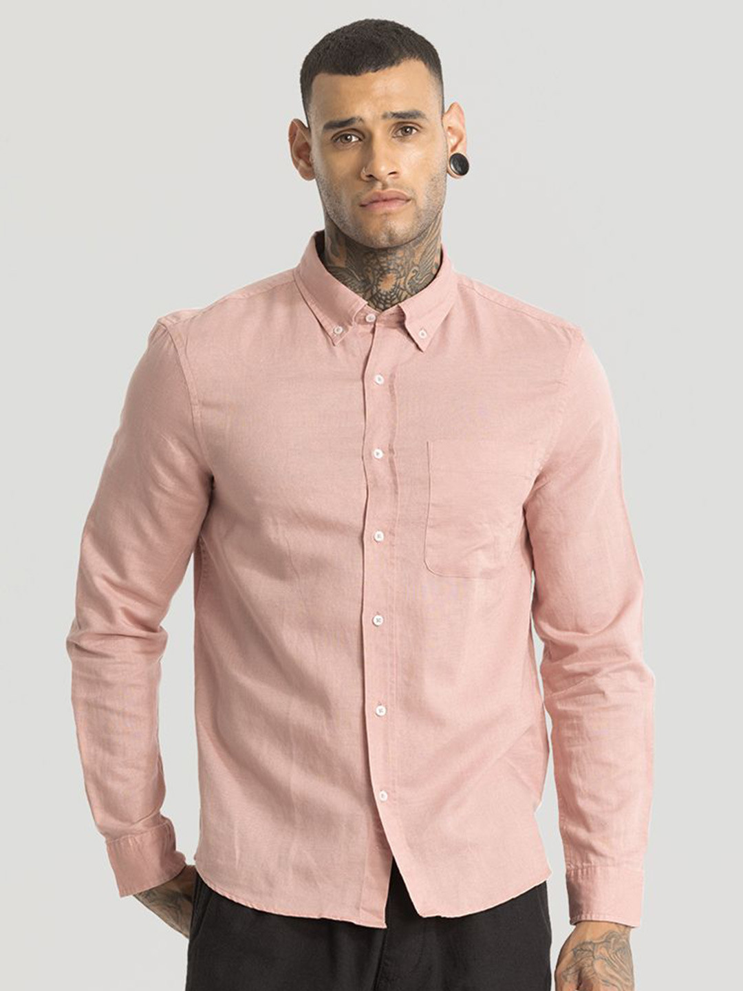 Buy Snitch Men Smart Slim Fit Opaque Casual Shirt - Shirts for Men ...