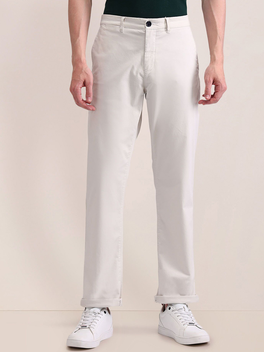 Buy U.S. Polo Assn. Men Bruce Straight Fit Trousers - Trousers for Men ...