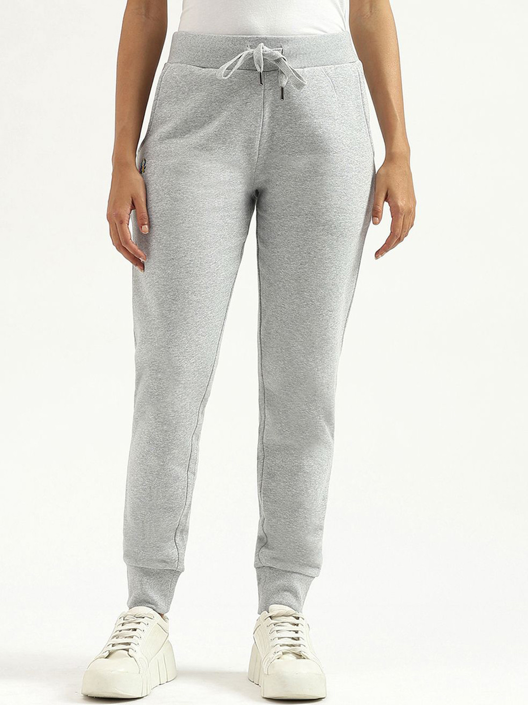 Buy United Colors Of Benetton Women Solid Narrow Fit Joggers - Track ...