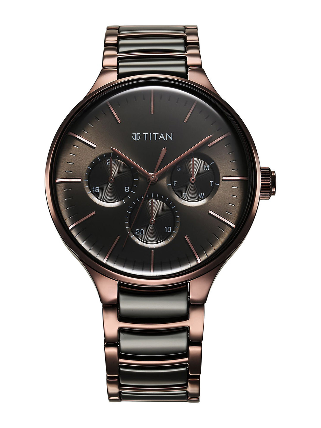 Buy Titan Men Dial & Stainless Steel Bracelet Style Straps Analogue ...