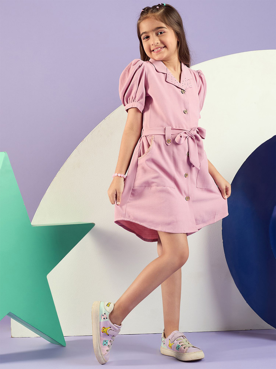 Buy Peppermint Fit & Flare Dress - Dresses for Girls 30741499 | Myntra