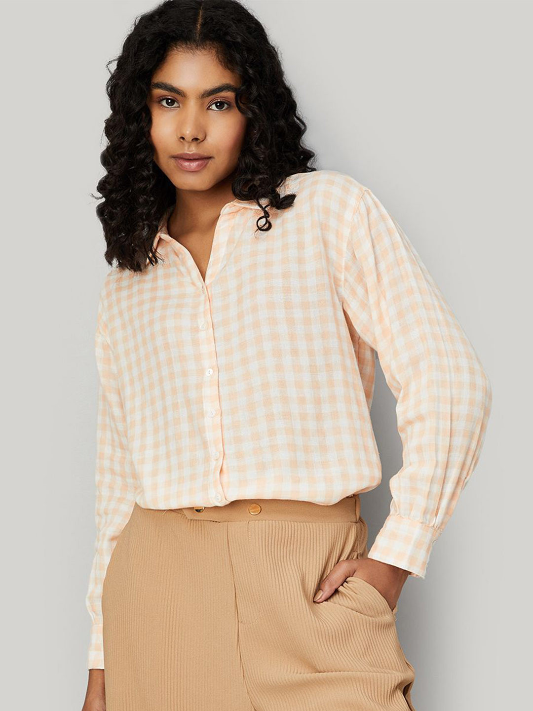 Buy Max Shirt Collar Pure Cotton Casual Shirt - Shirts for Women ...